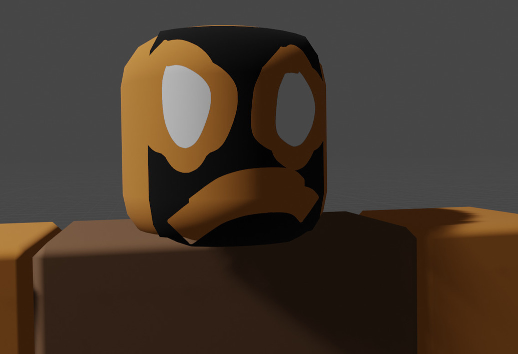 Imported Roblox Rig face to blender that is Transparent turns into ...