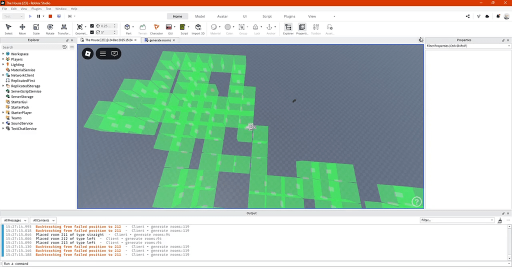 Issue with room generation - Scripting Support - Developer Forum | Roblox