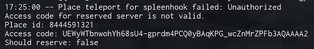 Attempt to teleport to a place that is restricted - Engine Bugs - Developer Forum | Roblox