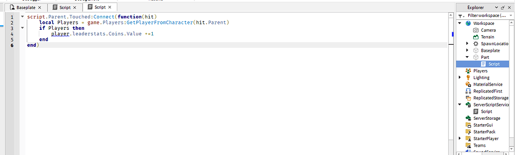 When Touching Part Why Isn T It Adding 1 To Gui Scripting Support Developer Forum Roblox