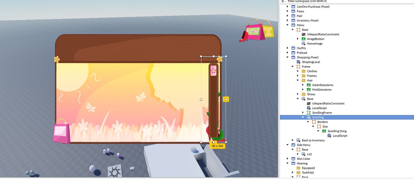 How Can I Make Custom Scrolling Bar Scripting Support Developer Forum Roblox