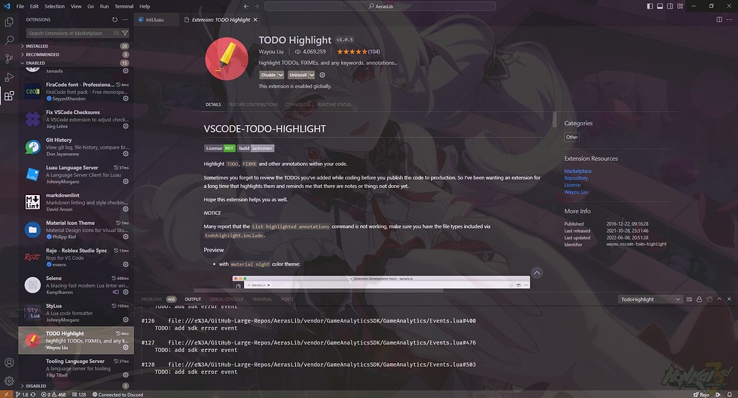Remove "TODO" comments from Developer Modules - Studio Features - Developer Forum | Roblox