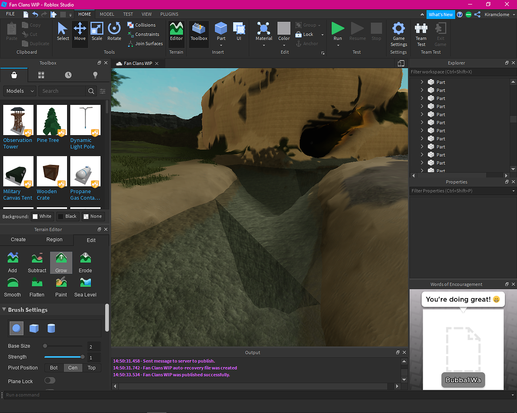 [SOLVED] Transparent Part Issue - Building Support - Developer Forum ...
