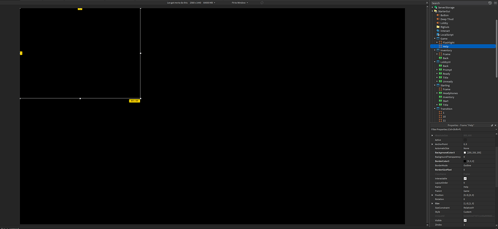 UI defaulting to 800x600 when scale on both X and Y is set to one ...