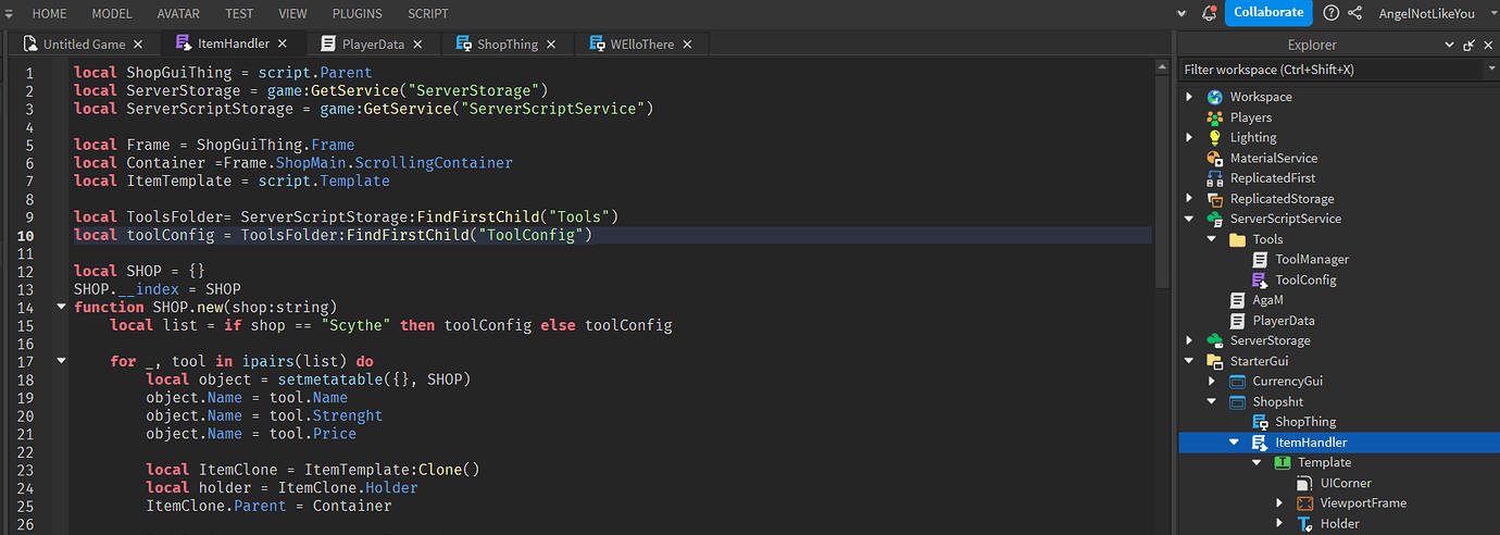 Attempt to index nil with 'FindFirstChild' - Scripting Support - Developer Forum | Roblox