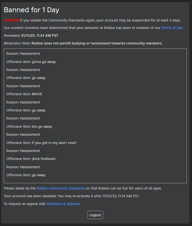 You are able to use the devforum while banned - Roblox Application and Website Bugs - Developer ...