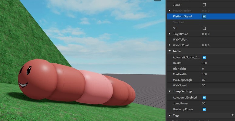 Tilting a character on slopes without using root joints/welds - Scripting Support - Developer ...