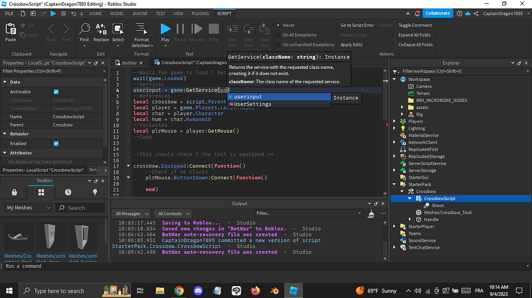 Game:GetService() not working as intended - Scripting Support - Developer Forum | Roblox