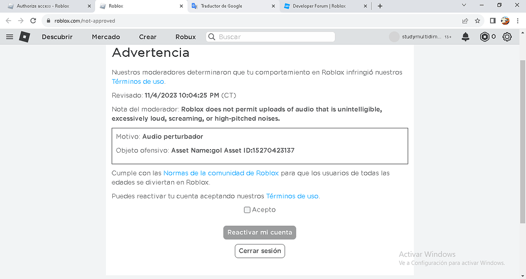 How Can I Remove A Moderation Strike Platform Usage Support Developer Forum Roblox