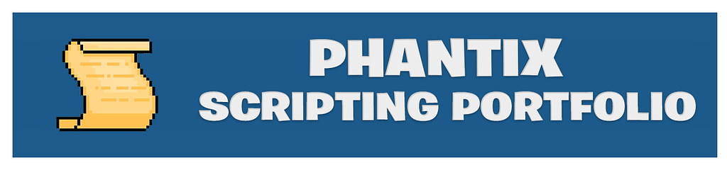 Phantix Portfolio | Scripter - Showcase Your Portfolio - Developer ...