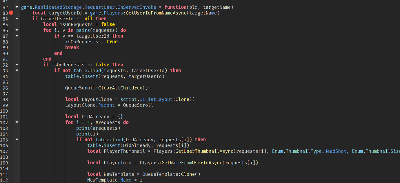 Attempt to iterate over a nil value - Scripting Support - Developer Forum | Roblox