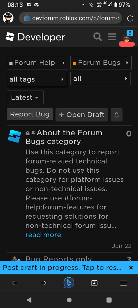 Unable to see notifications on mobile - Forum Bugs - Developer Forum ...