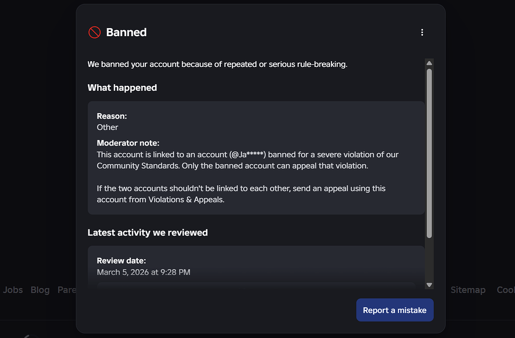Wrongly terminated for no reason - Roblox Application and Website Bugs ...