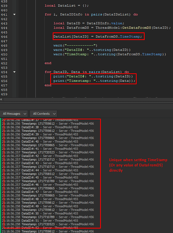 Every single table value being overwritten when inserting data - Scripting Support - Developer ...