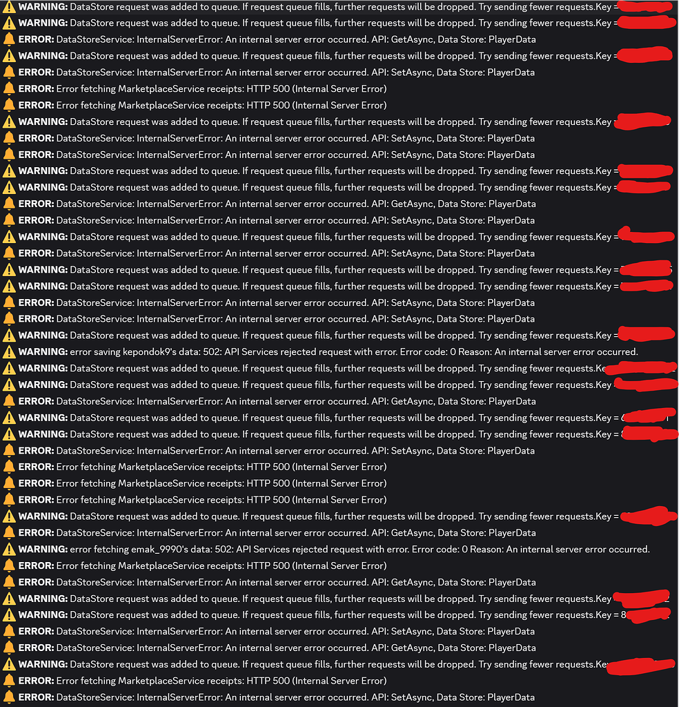 Unable to Save or Publish Games in Studio (Started 8:51 AM EST) – Major ...