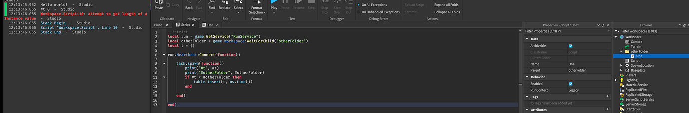 Run Service problem - Scripting Support - Developer Forum | Roblox