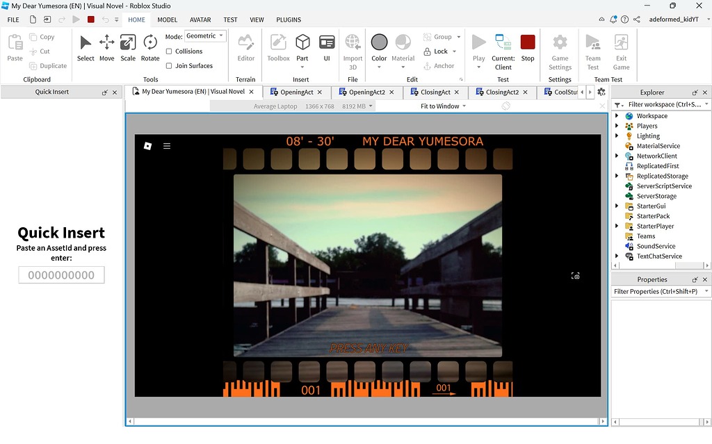 Roblox Visual Novel Concept - Update #6 | Additional Game Projects ...