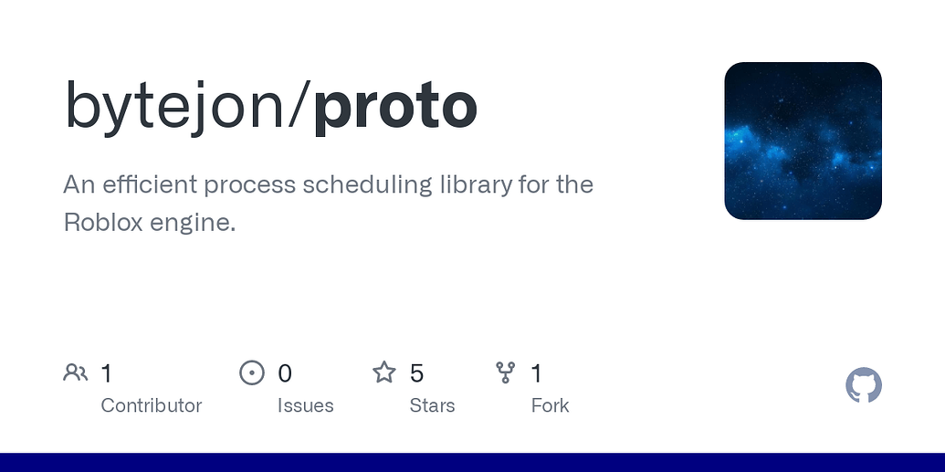Proto | efficient process scheduling library - Community Resources - Developer Forum | Roblox