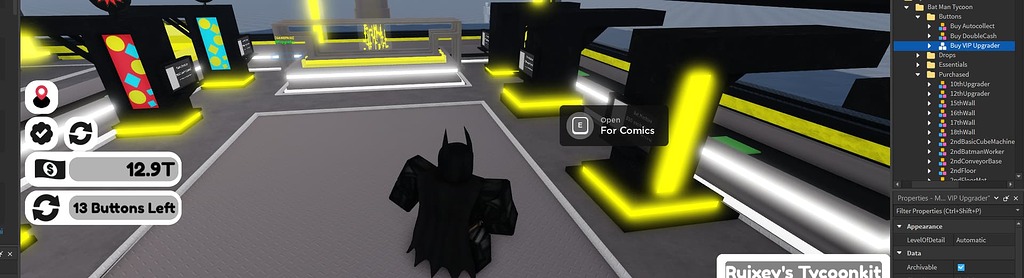 I Can Not Find The Duplicated Buttons On My Tycoon Scripting Support Developer Forum Roblox