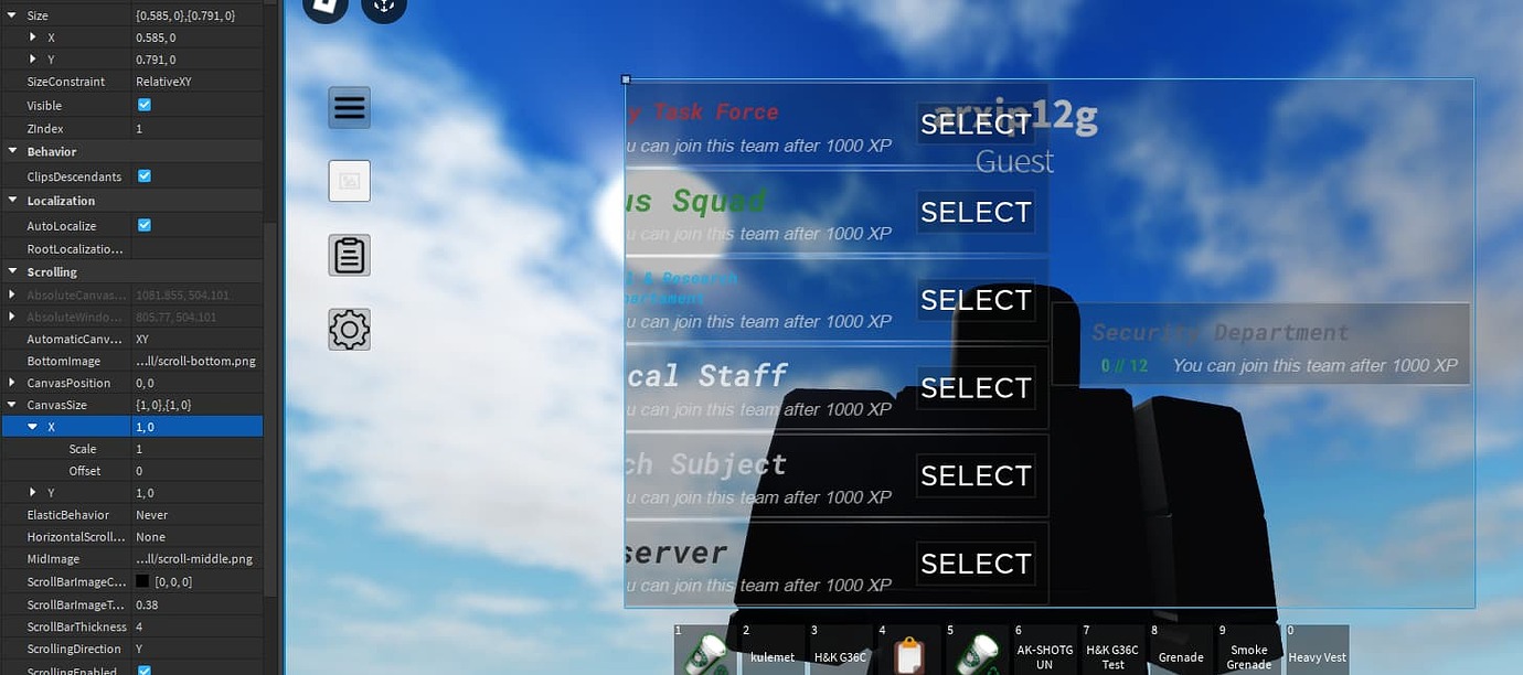 Strange Scrolling Frame, CanvasSize (NOT SOLVED YET) - Scripting Support - Developer Forum | Roblox