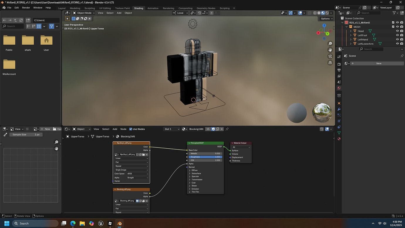 R15 Rig for Blender 4.0+ (FK/IK switching) - Community Resources ...