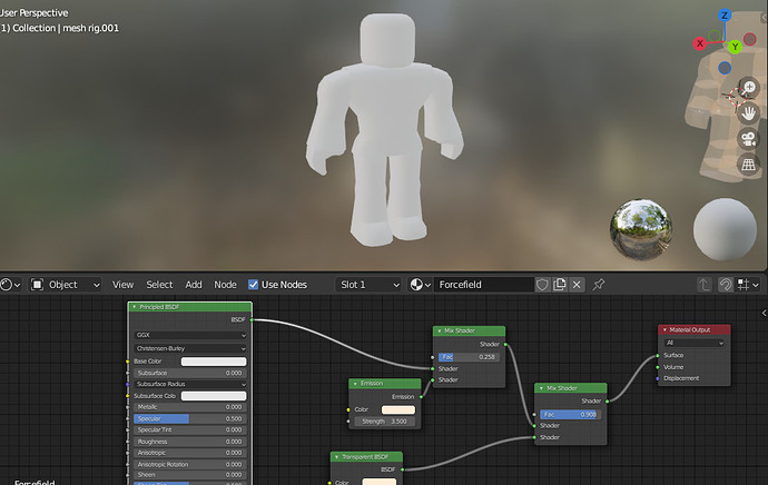 How do replicate studio's forcefield material in blender? - Building Support - Developer Forum ...