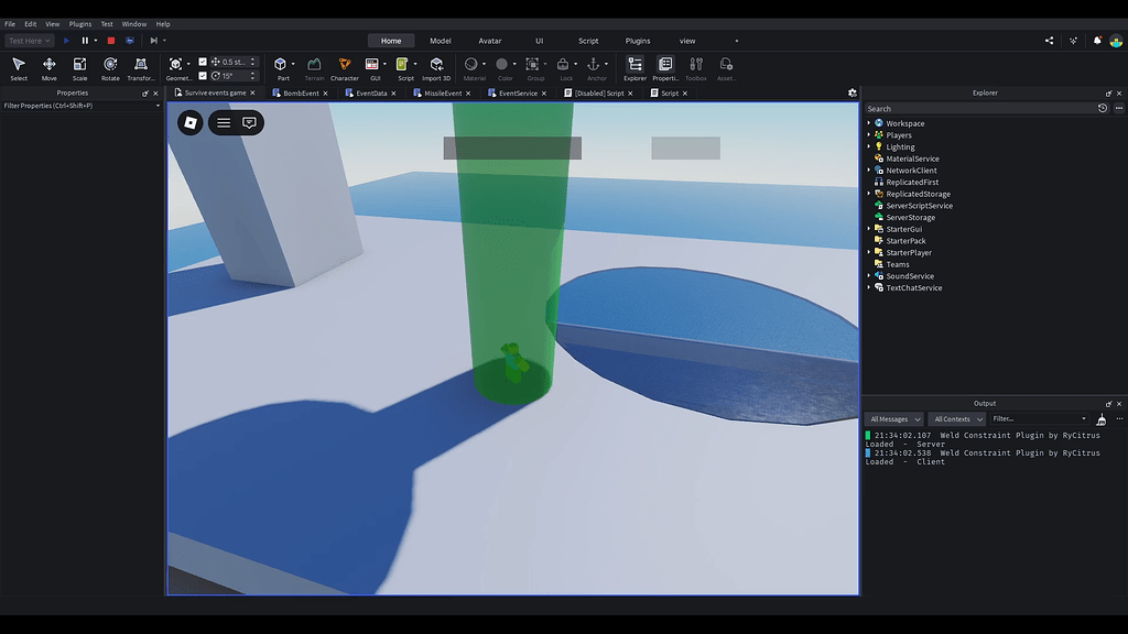 Move a part From client to server - Scripting Support - Developer Forum ...