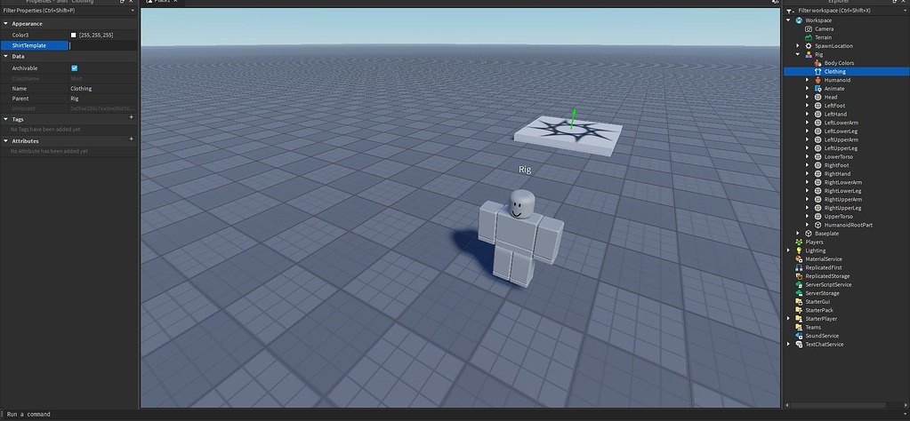 Cannot upload a shirt template from my computer to test in studio ...