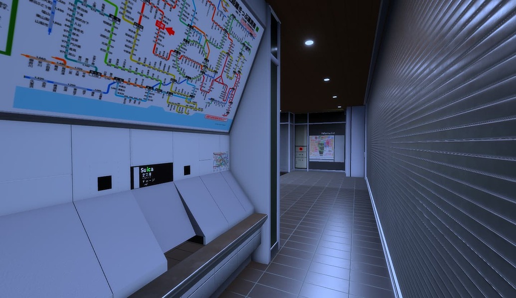 Realistic Style Japanese Subway Station (Based on real life Shinjuku ...
