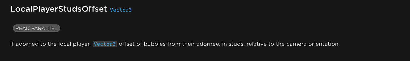 How can I change the position of a player's chat bubble? - Scripting Support - Developer Forum ...