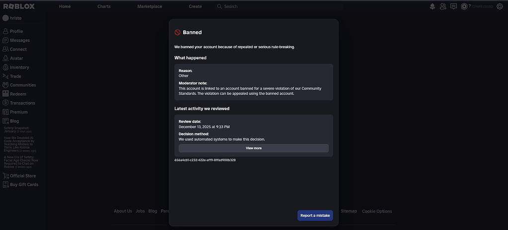 AI "automated system" falsely terminating thousands of accounts for ...