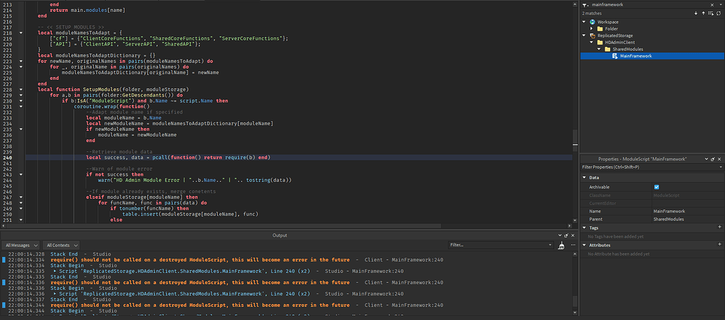 HD admin script errors, won't let admins ban anyone - Scripting Support - Developer Forum | Roblox