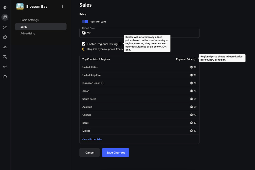 Introducing Regional Pricing for Passes - Announcements - Developer Forum | Roblox