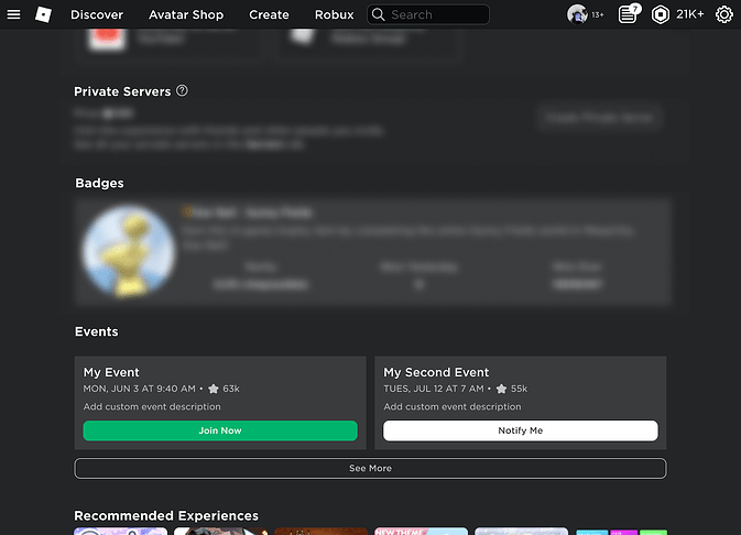 Events platform [Full release] - Announcements - Developer Forum | Roblox
