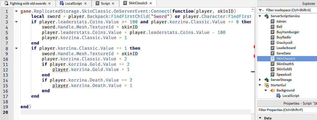 Why is the player underlined in red? - Scripting Support - Developer ...