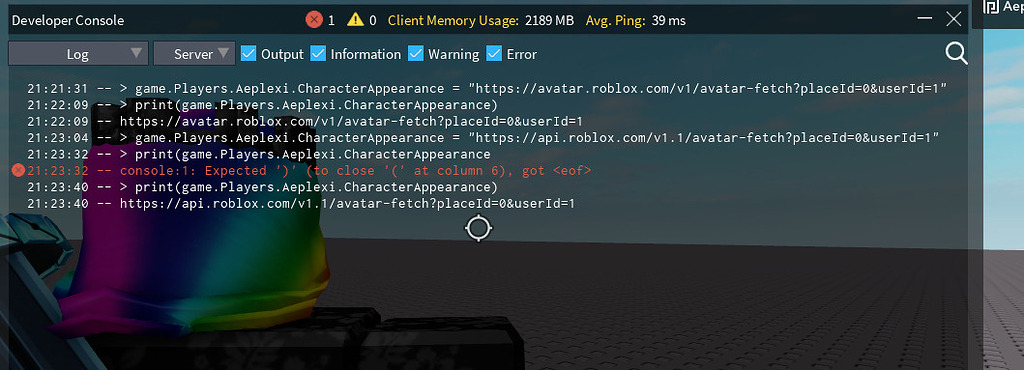 How do I use CharacterAppearance? (not CharacterAppearanceId) - Scripting Support - Developer ...