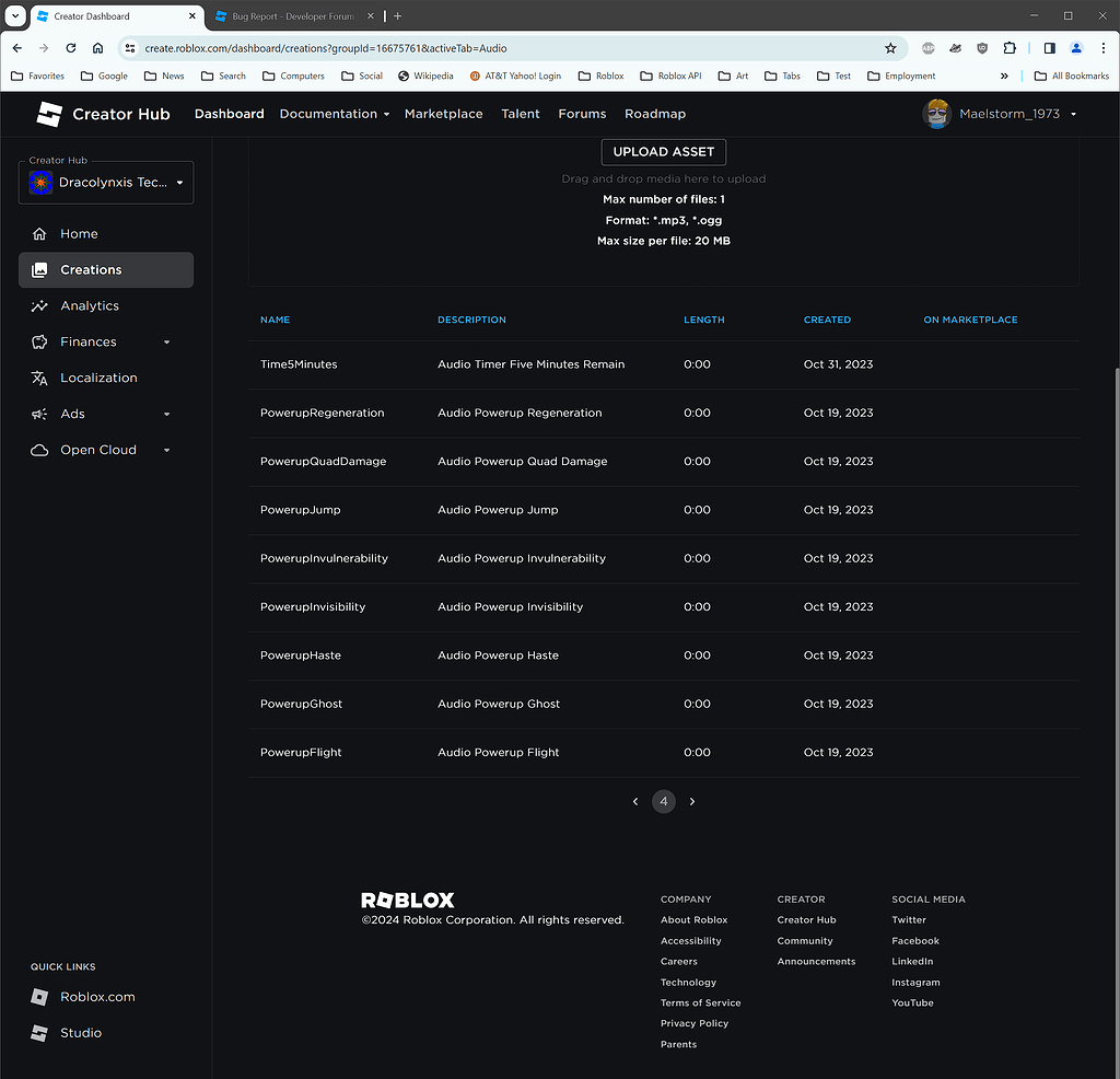 [Solved] Archived assets still appearing on main list - Creator Hub (create.roblox.com) Bugs ...