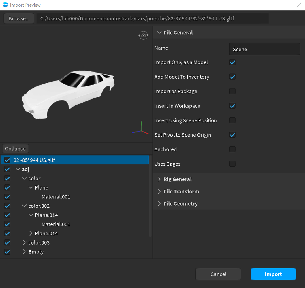 3D Importer Support for glTF Files [Beta] - Page 2 - Announcements ...