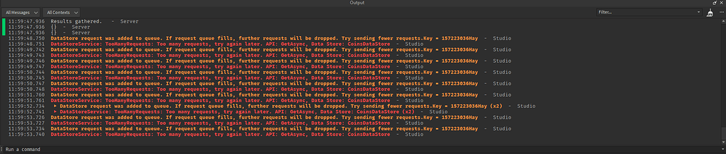 Datastore Too Many Requests Scripting Support Developer Forum Roblox