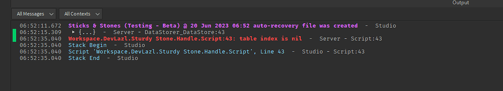 Table index is nil - Scripting Support - Developer Forum | Roblox