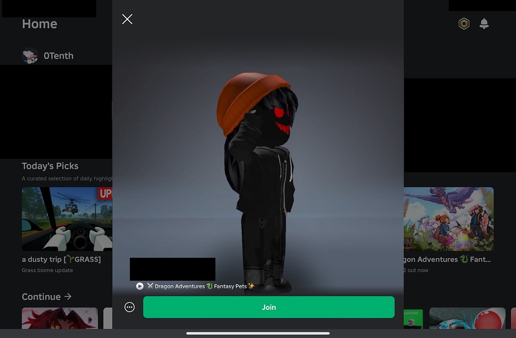 Friends join UI is inconsistent depending on when you click on the user ...