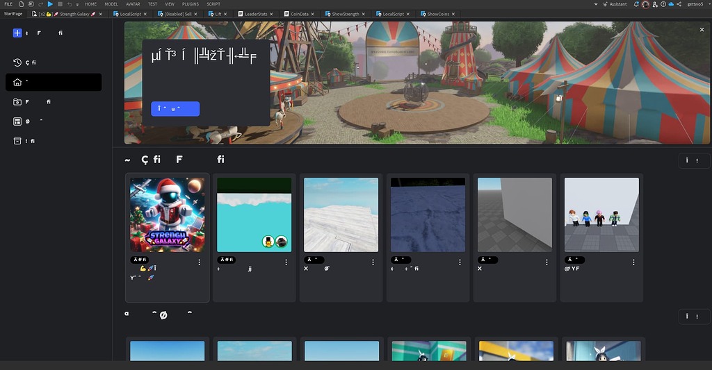 Weird Glitch with Studio (Start Page) - Studio Bugs - Developer Forum | Roblox