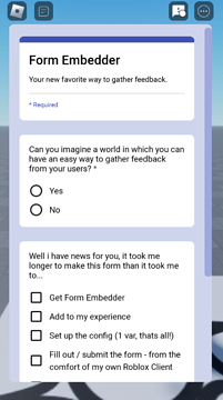 Form Embedder: An impossibly simple way to add a Google Form to your experience - Community ...