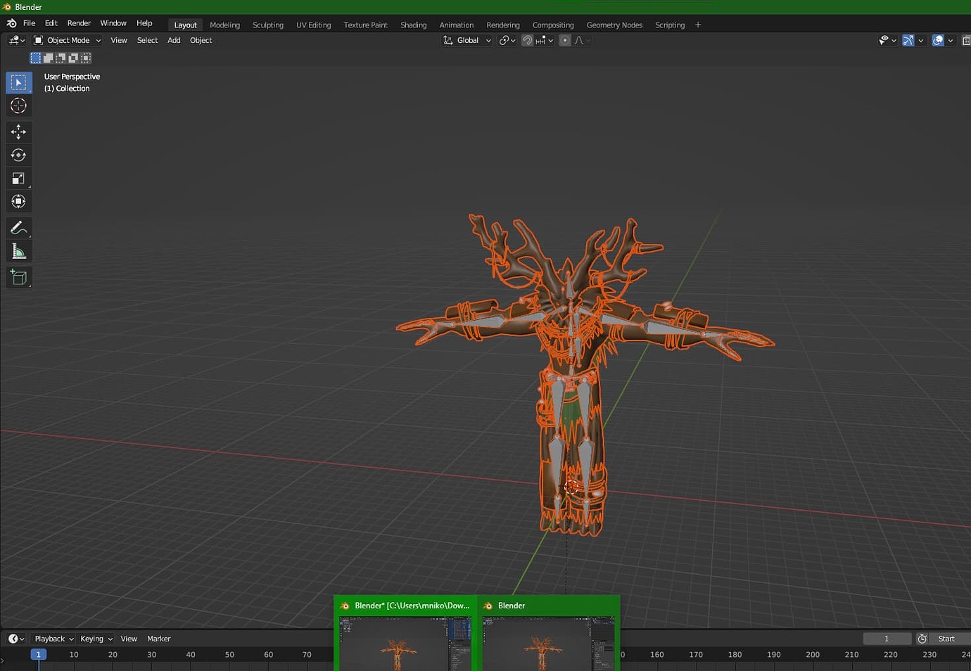Fixing problems with importing Rigged Meshes and the animations from Blender to Roblox Studio ...