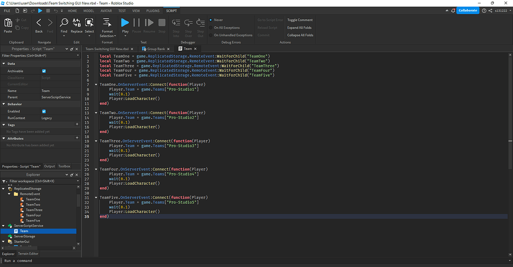 【Open-Source】 Team Switching GUI - Community Resources - Developer ...