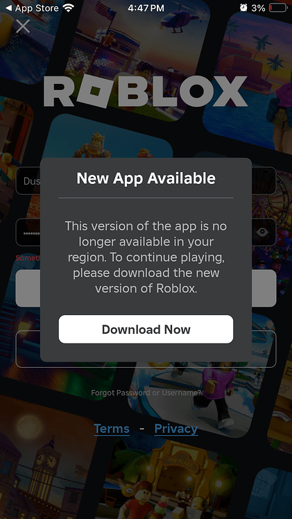 Website Bug: Using the API you can agree to Roblox - VNG’s TOS causing ...