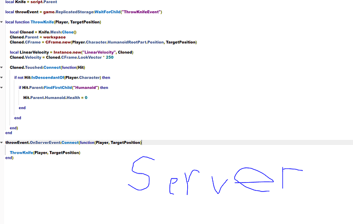 How to fix my knife client script and server script? - Page 2 ...