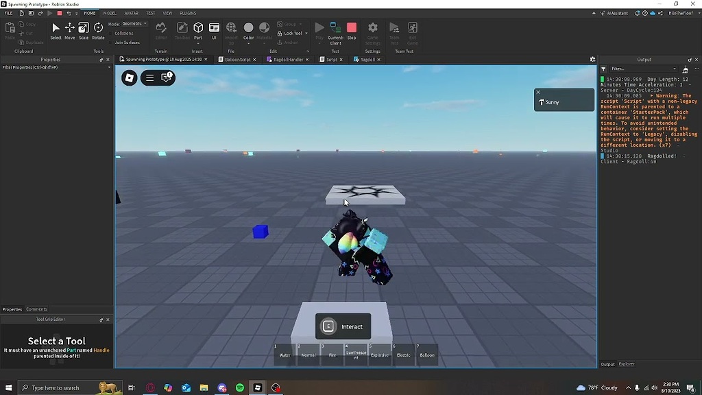 Ragdoll Floating - Scripting Support - Developer Forum | Roblox