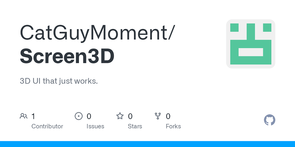 Screen3D - A 3D UI framework that just works - Community Resources ...