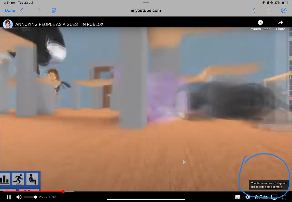 Support full screen for YouTube when the video is embedded while using the web app - Forum ...